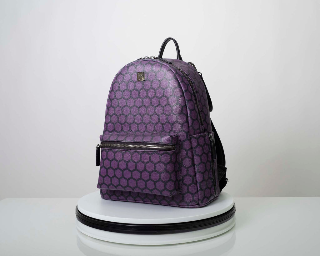 Purple Honeycomb Luxo Backpack – Acosta Clothing